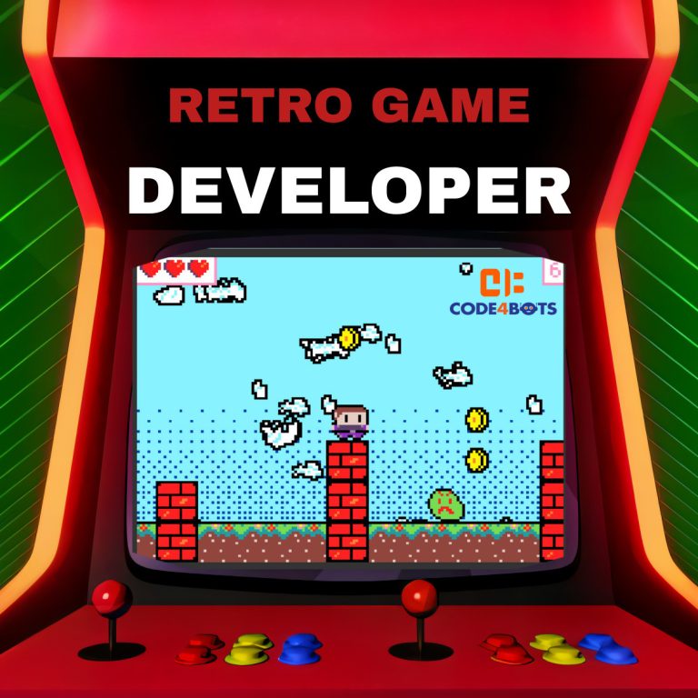 Retro Game Developer Code4bots Robotics Coding Academy